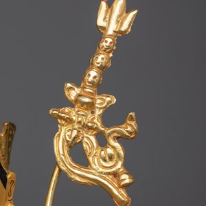 Guru Rinpoche 23cm Statue - 24K Gold Gilded Tantric Teacher, Spiritual ...