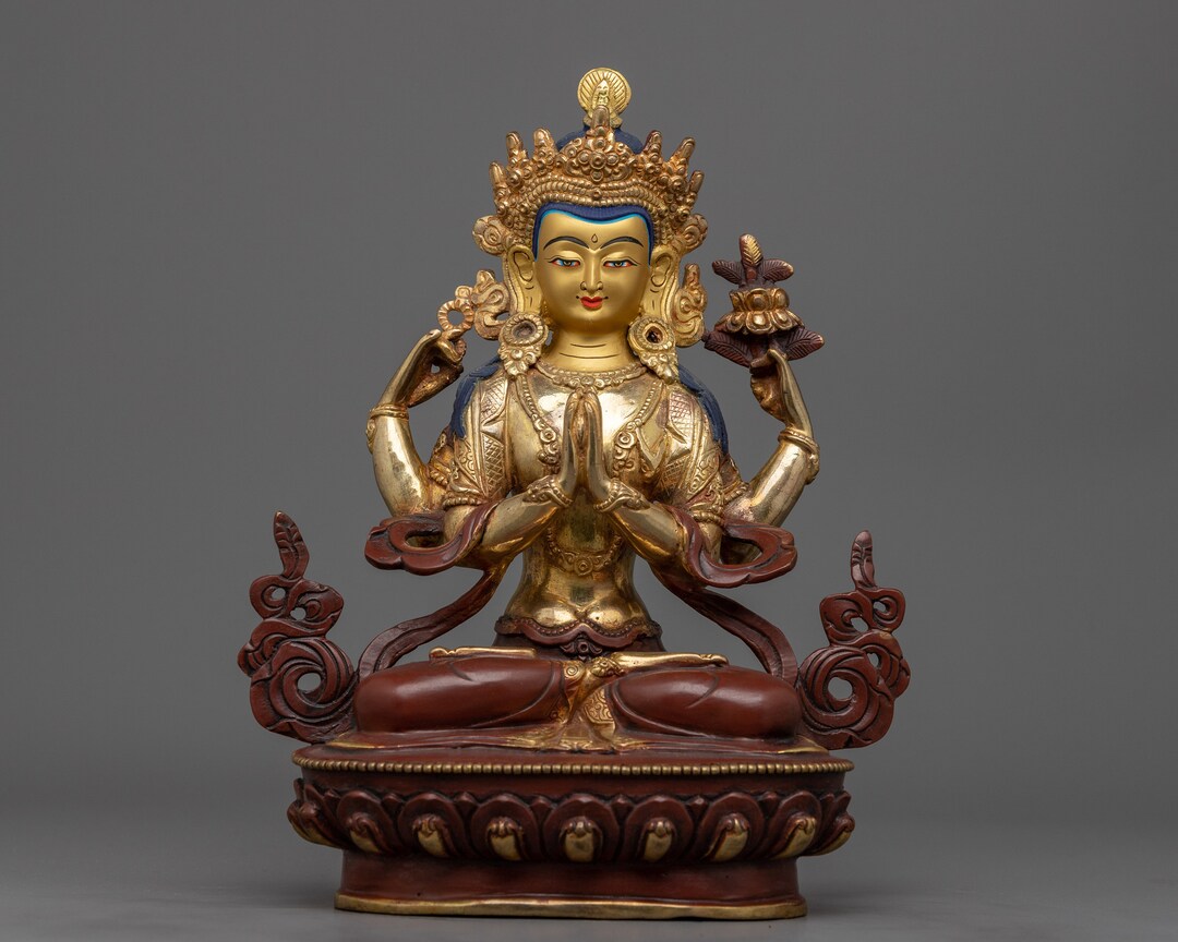 Chenrezig Statue - Guardian of Unconditional Love, Artisan's Heartfelt ...