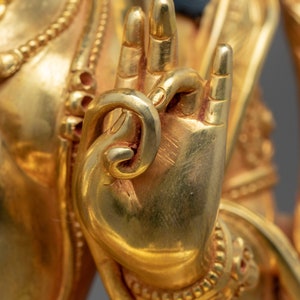 Green Tara Statue | Tibetan Sgrol-ma Deity | Buddhist Female ...