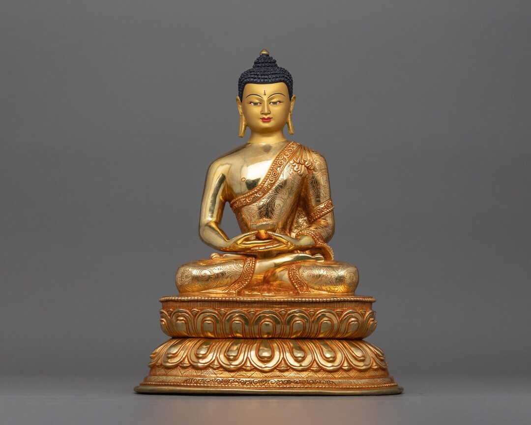 Amitabha Diamond Realm Buddha Figure | Handcrafted Meditative Pure Land ...