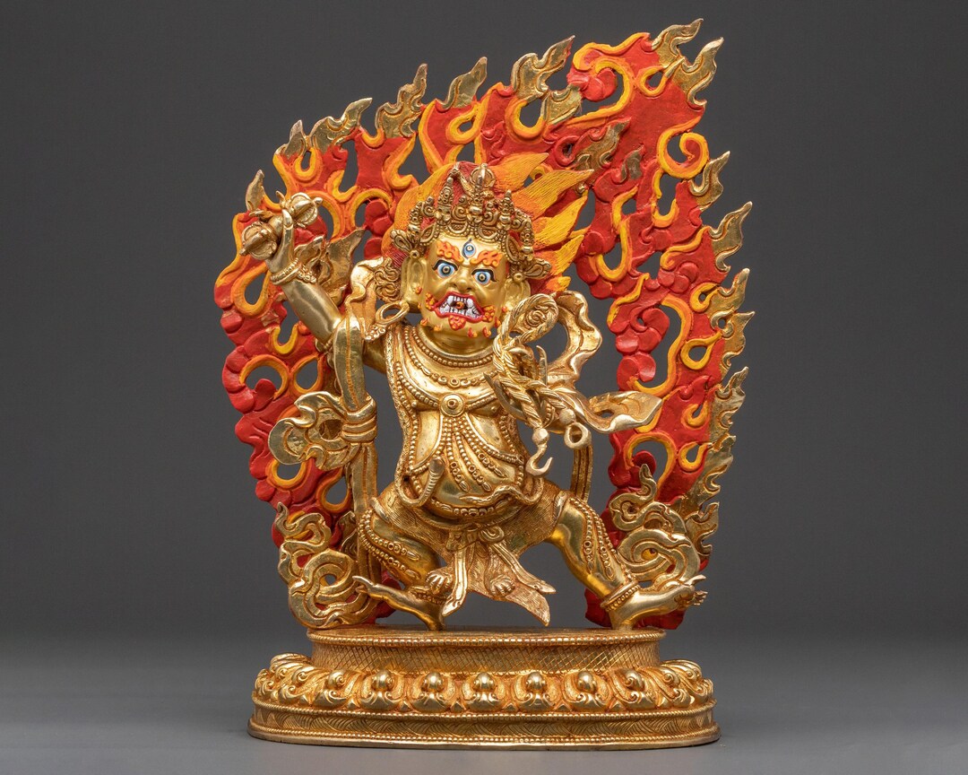 Vajrapani Statue | Handcrafted Buddhist Sculpture | Symbol of Strength ...