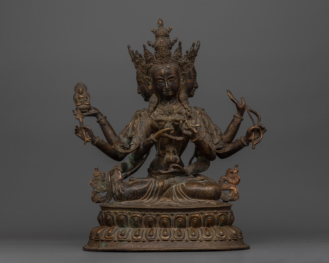 Namgyalma Dakini Figurine | Antique Finished Oxidized Copper | Tranquil ...
