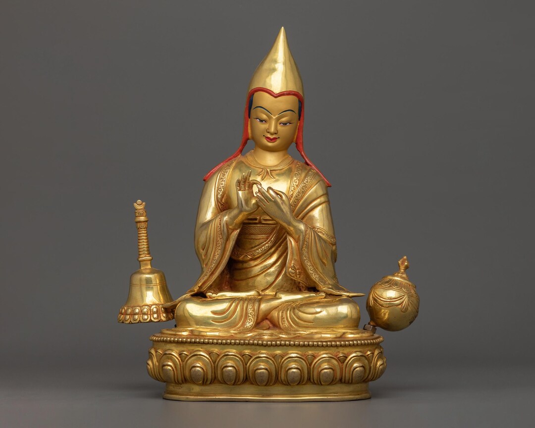 Traditional Statue of Atisa | Symbol of Glorious Wisdom | Buddhist ...