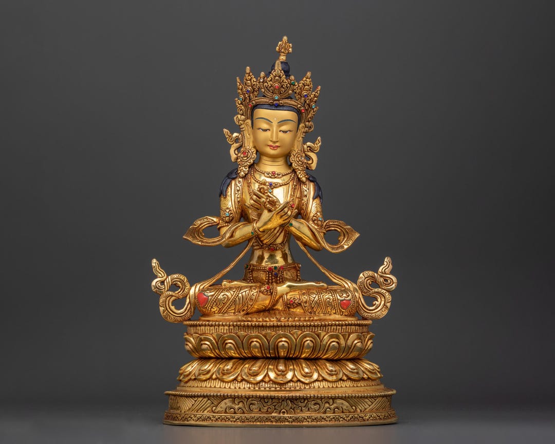 Great Vajradhara Figurine | 24K Gold Gilded Primordial Wisdom ...