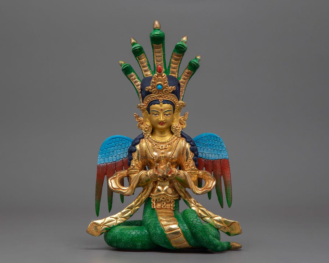 Handmade Naga Kanya Figurine | Depiction of Half-human | Figurine for ...