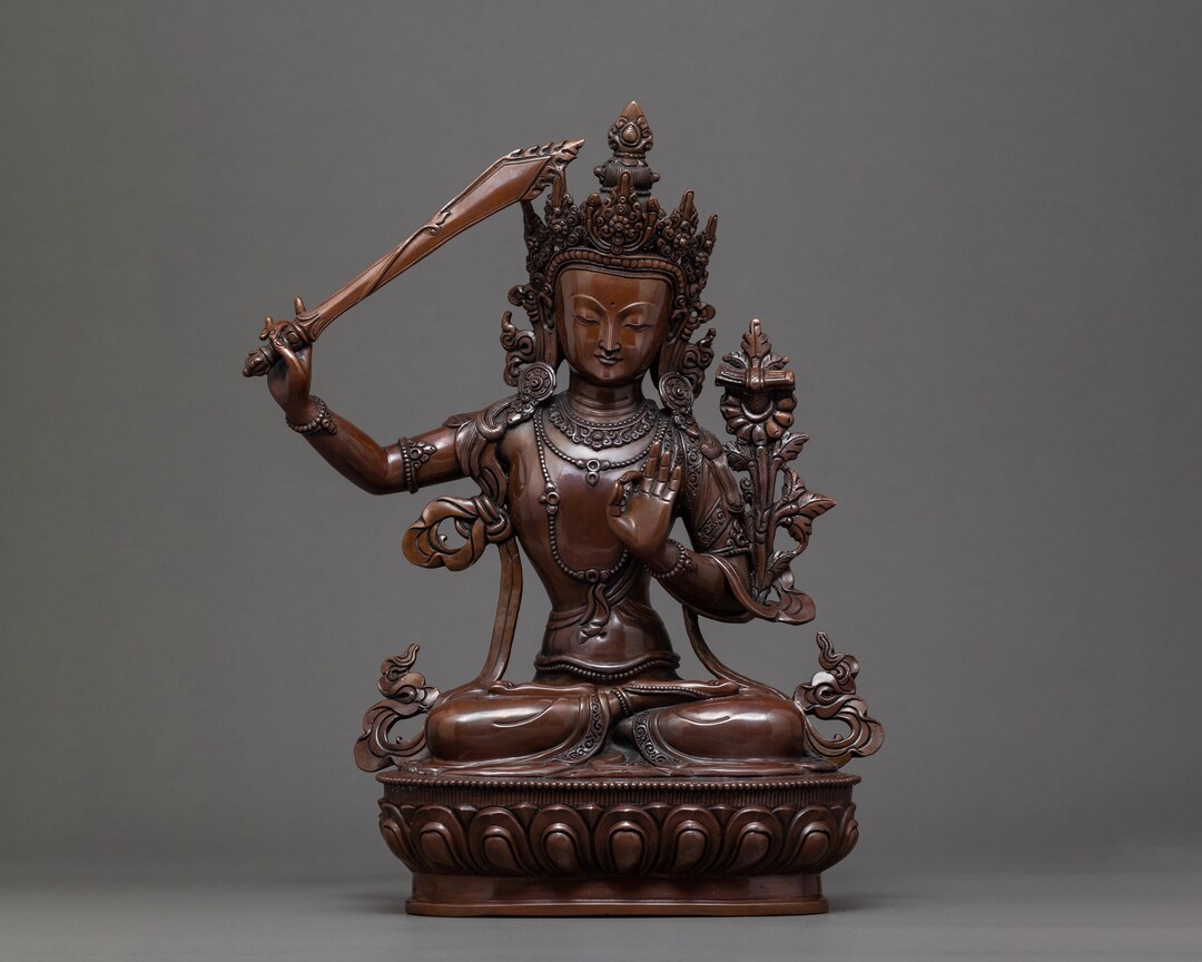 Manjushri Statue | Bodhisattva Wisdom Deity in Buddhism | Authentic ...