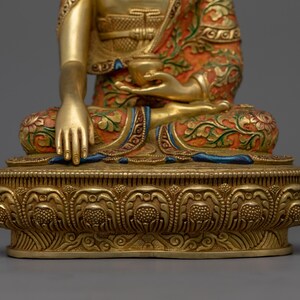 Mindfulness Siddhartha Gautama Statue | 24K Gold Gilded Buddhist Icon ...