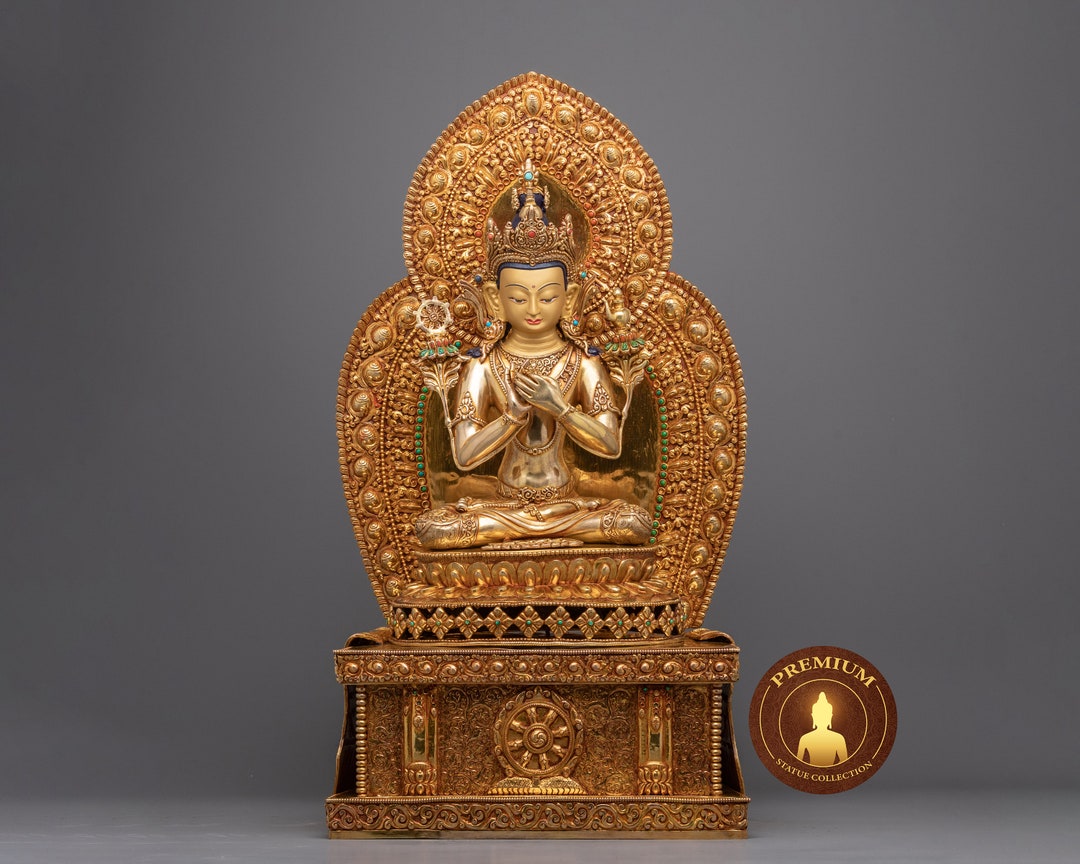 Experience Love and Harmony With the Elegant Buddha Maitreya Statue for ...