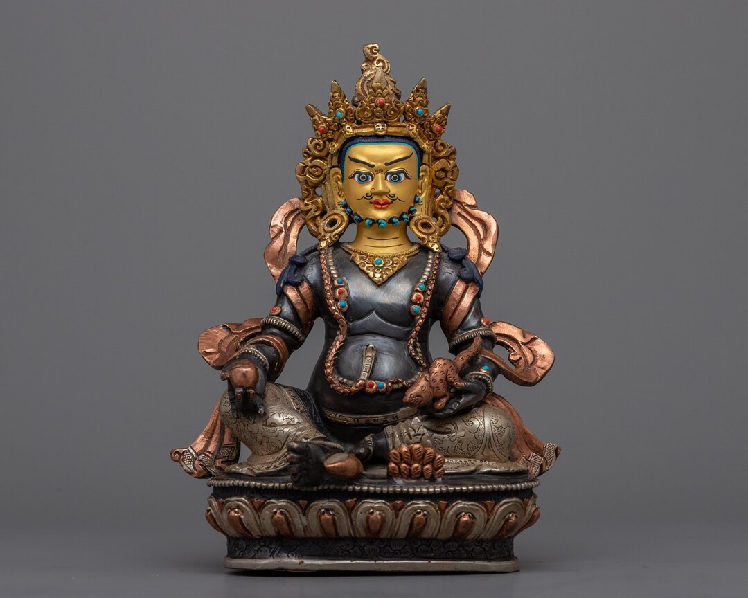 Dzambala Statuette "the Buddhist Wealth Deity" - Handmade Nepalese ...