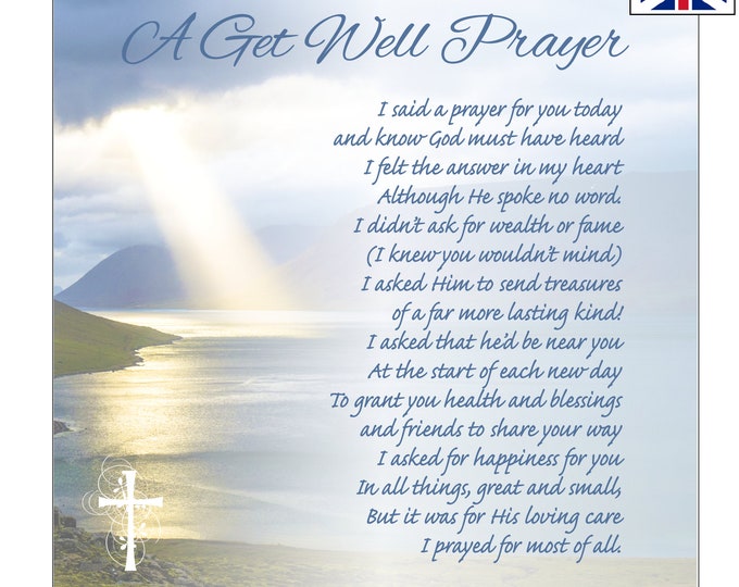 Christian Get Well Card | Get Well Prayer | I Said A Prayer for You ...