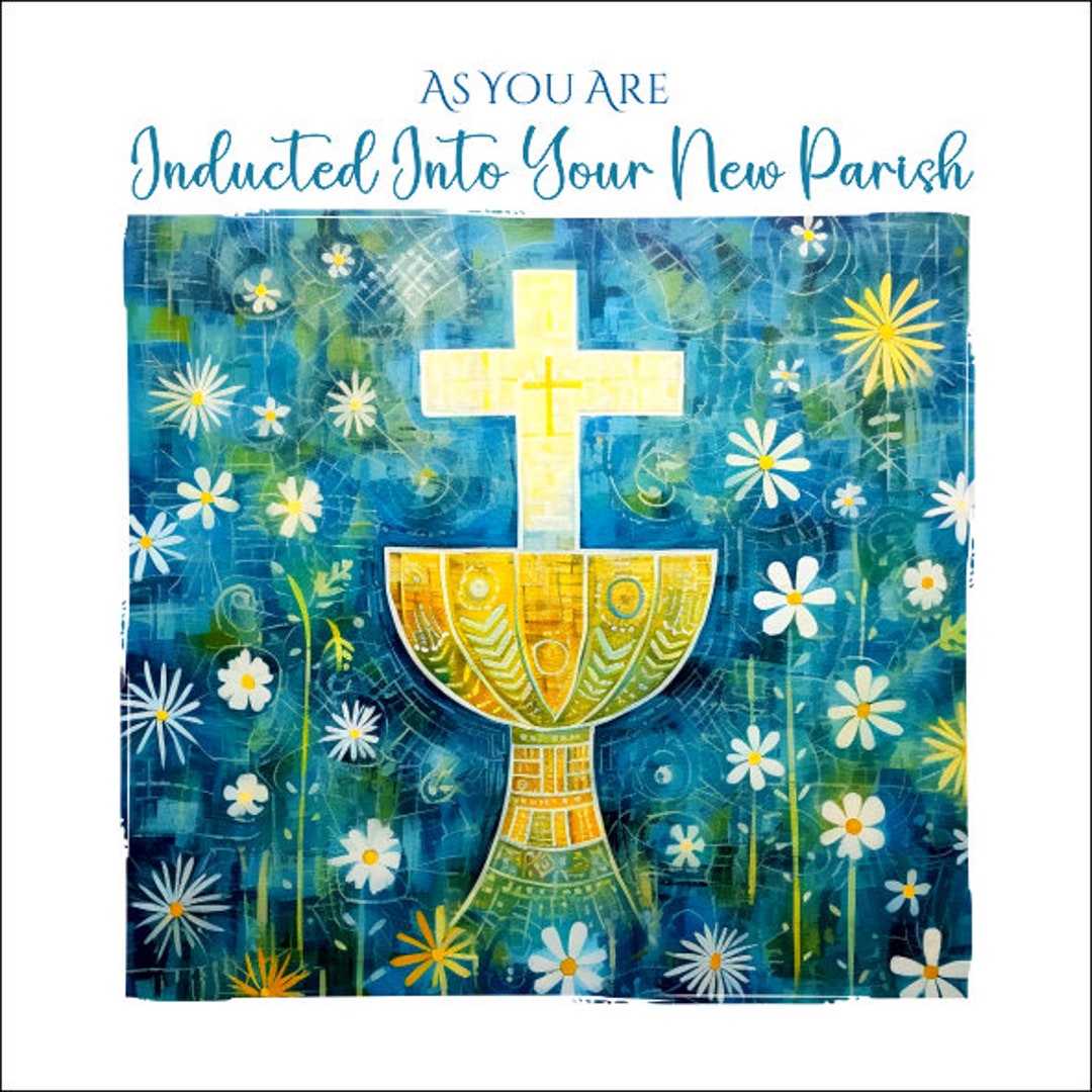 Priest Induction Card | Priest New Appointment Card | Priest New Parish ...