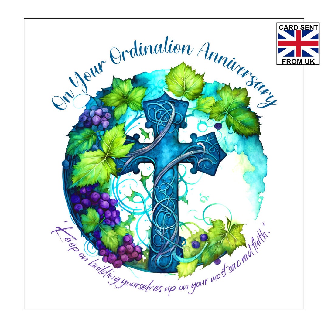 Priest Ordination Anniversary Card | Pastor Anniversary Ordination Card ...