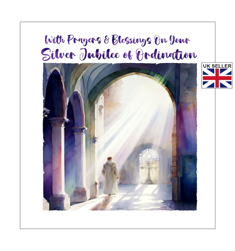 Priest Silver Jubilee of Ordination Card - Etsy
