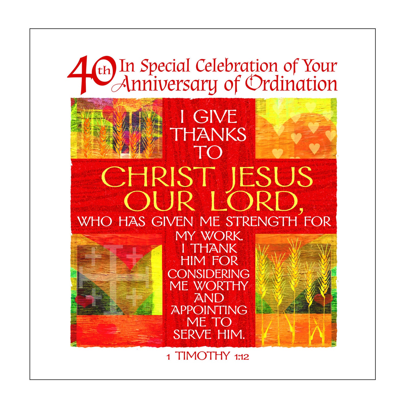 40th Anniversary of Ordination Card - Etsy