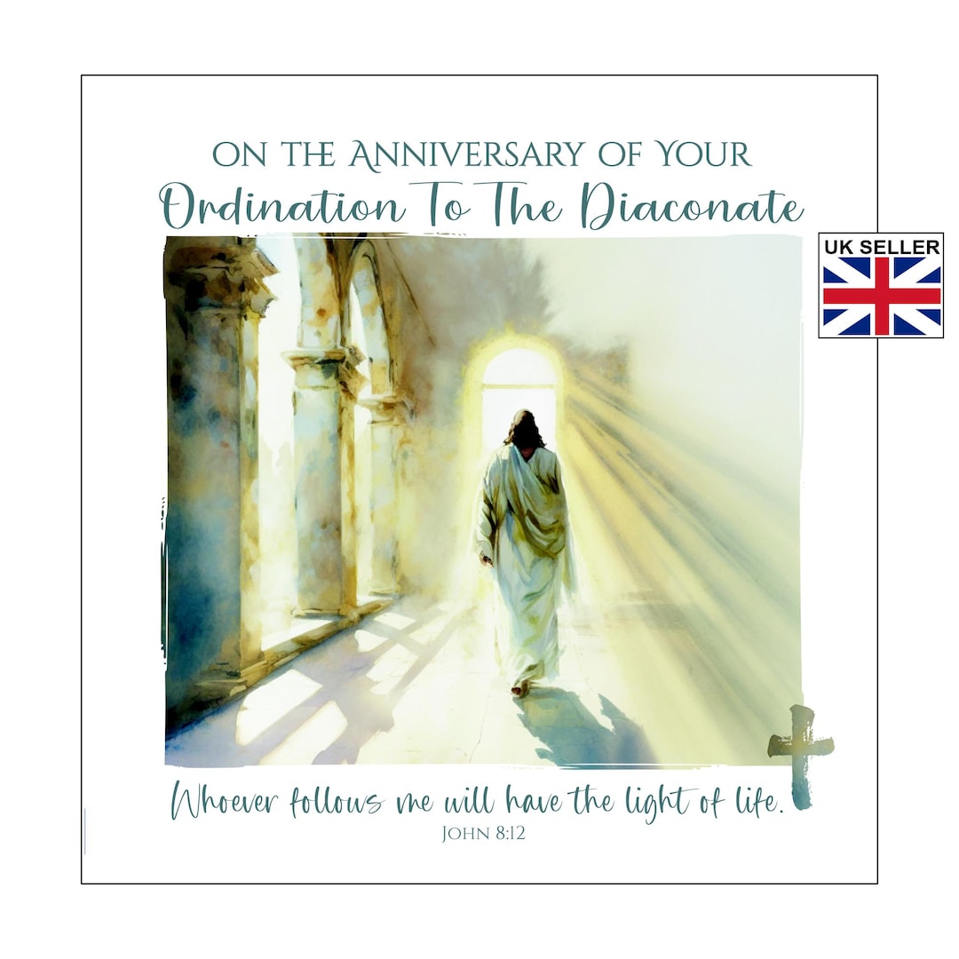 Anniversary Card for A Deacon | Anniversary of Ordination to the ...