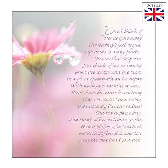 Sympathy Card for Female Sympathy Card for Daughter | Etsy