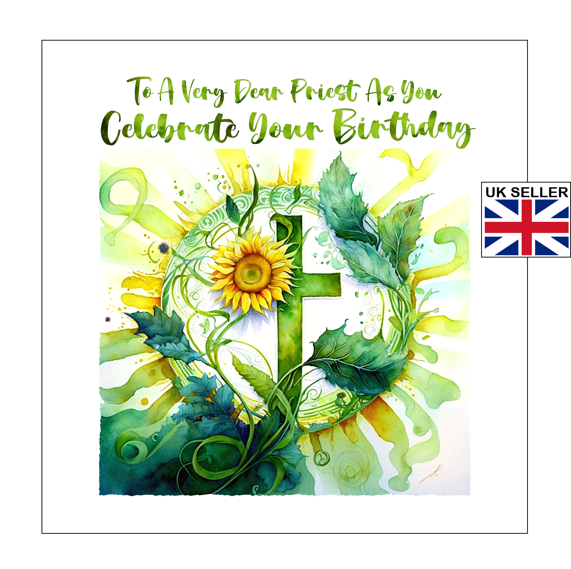 Priest Birthday Card - Etsy