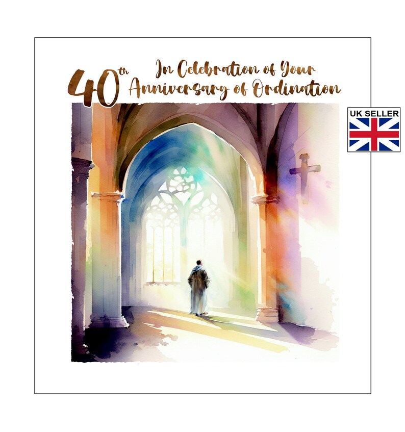 40th Anniversary of Ordination Card - Etsy
