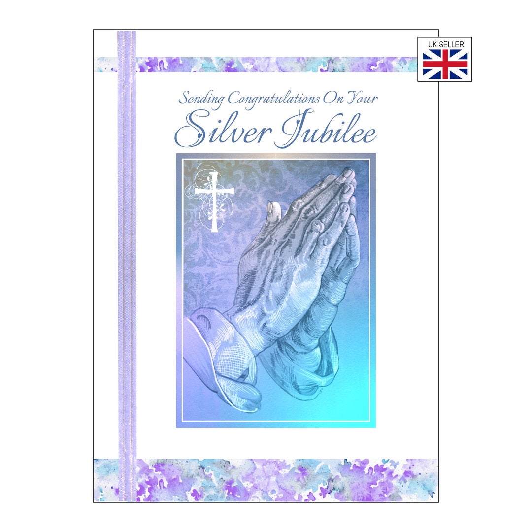 Silver Jubilee Card for Priest | Silver Jubilee Card for Nun - Etsy