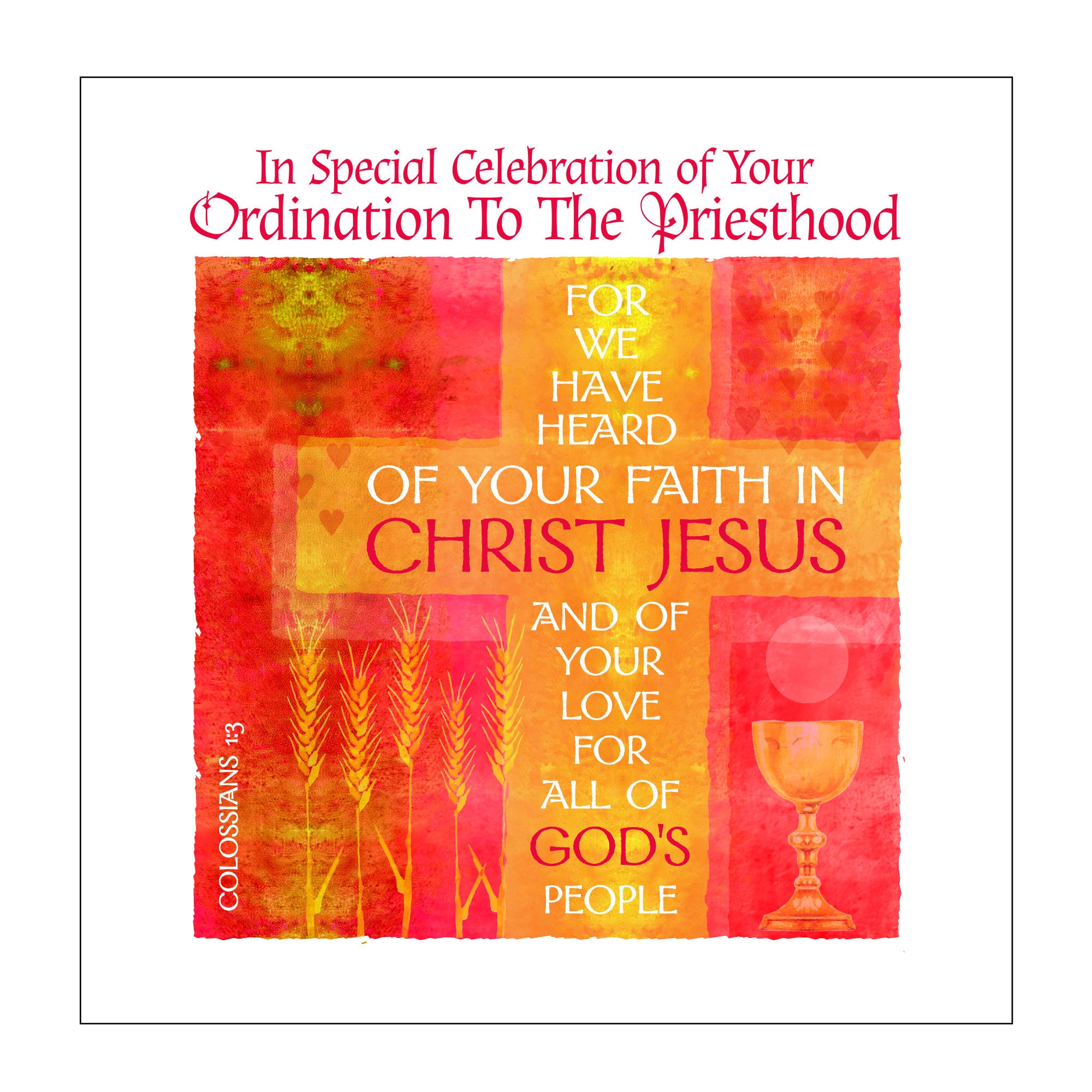 Priest Ordination Card | Ordained Priest Card | Cards for Priests - Etsy