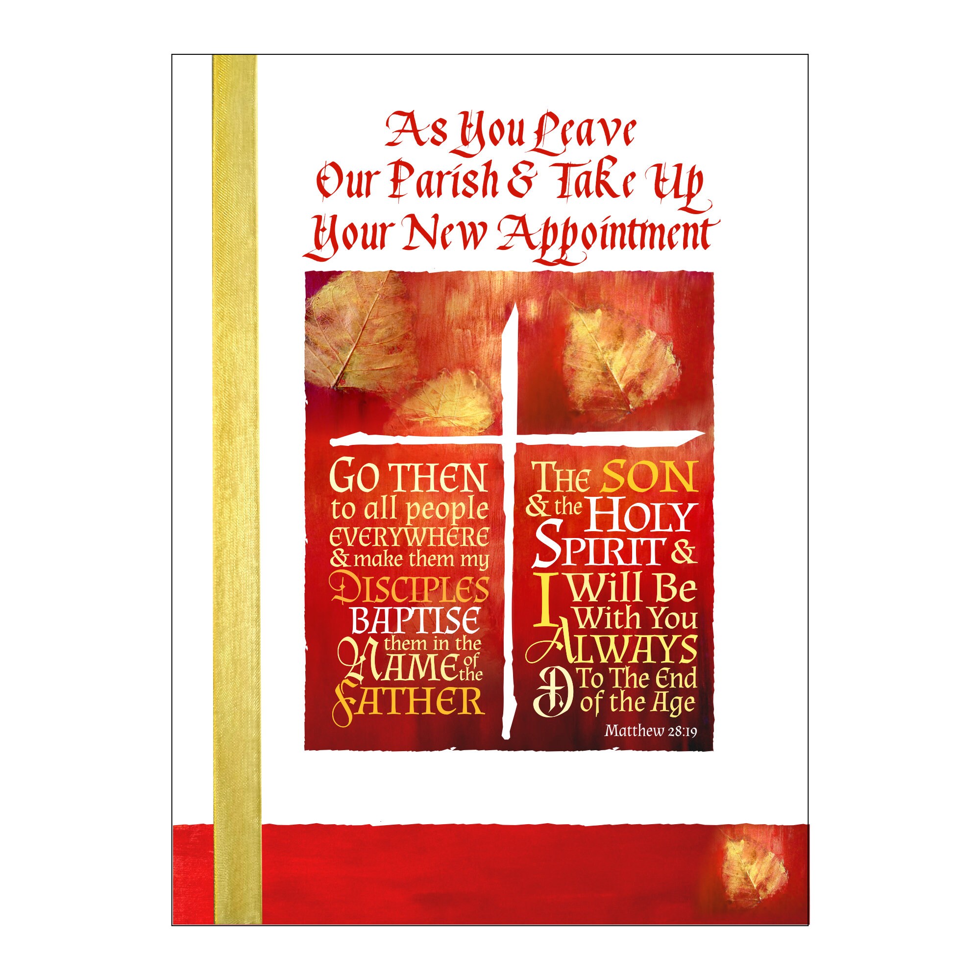 Extra Large Priest Leaving Card Priest New Appointment Card - Etsy UK