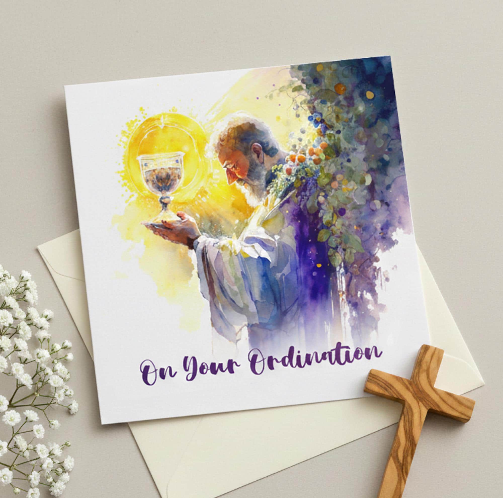 Priest Ordination Card | Clergy Celebration Greetings - Etsy