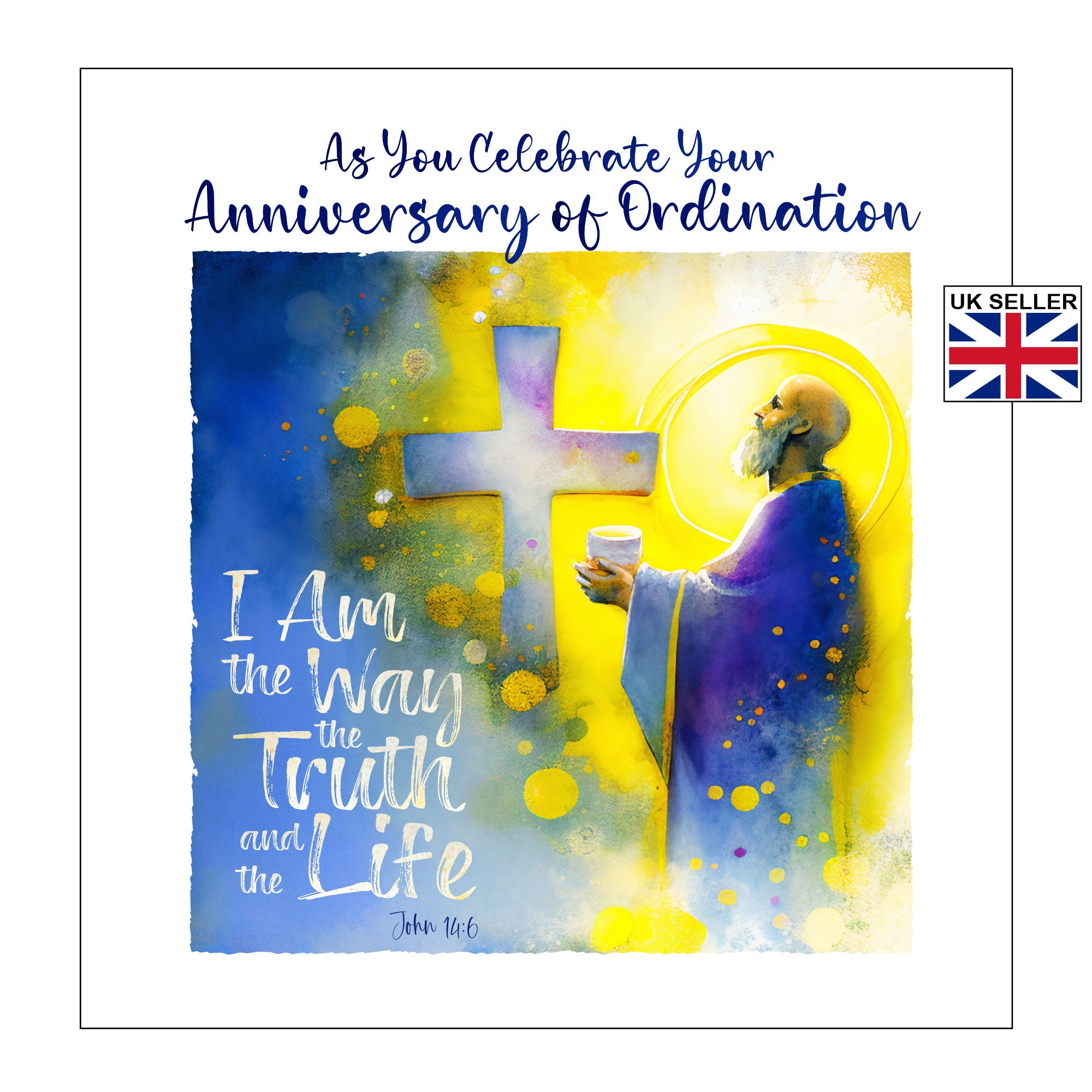 Priest Ordination Anniversary Card | Anniversary Card for Anglican ...