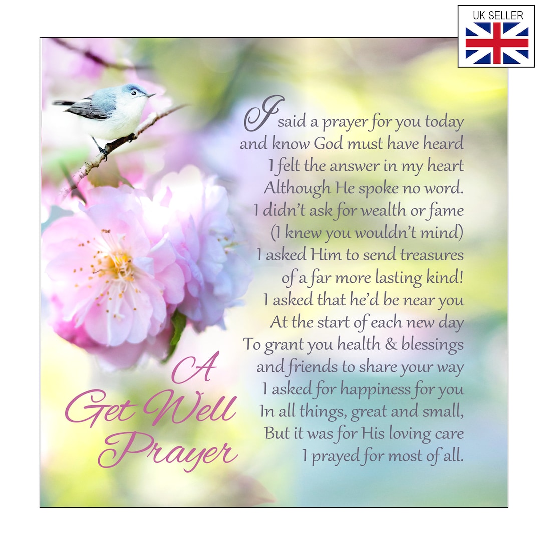 Christian Get Well Card | Get Well Prayer | I Said A Prayer for You ...