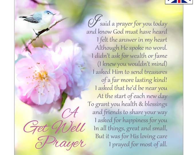 Christian Get Well Card | Get Well Prayer | I Said A Prayer for You ...