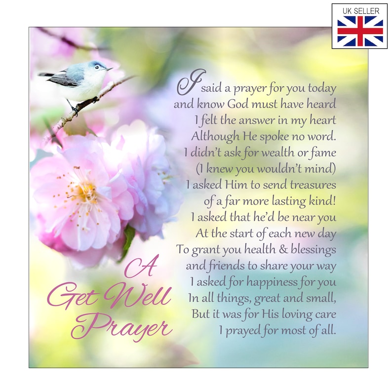 Christian Get Well Card | Get Well Prayer | I Said A Prayer for You ...