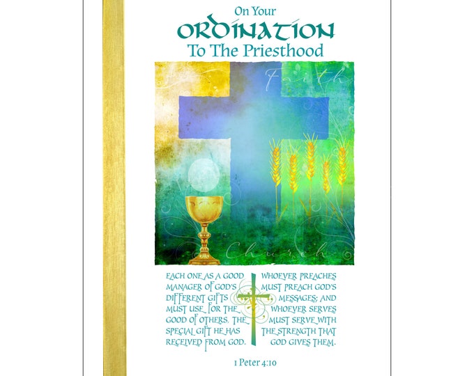 Priest Ordination Card Ordained Priest Card Cards for Priests - Etsy