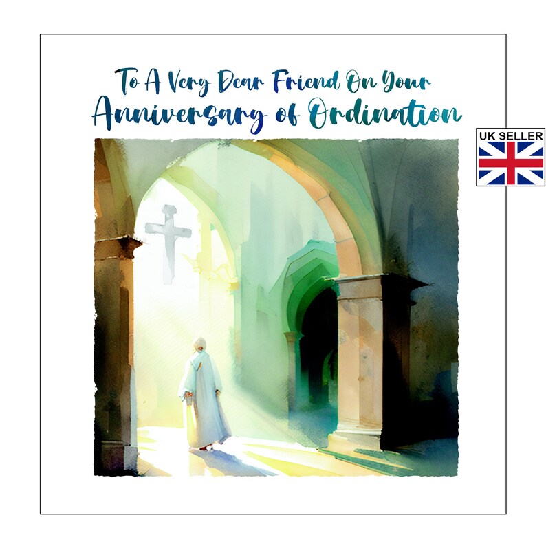 Female Priest Ordination Anniversary Card | Anniversary Card for ...