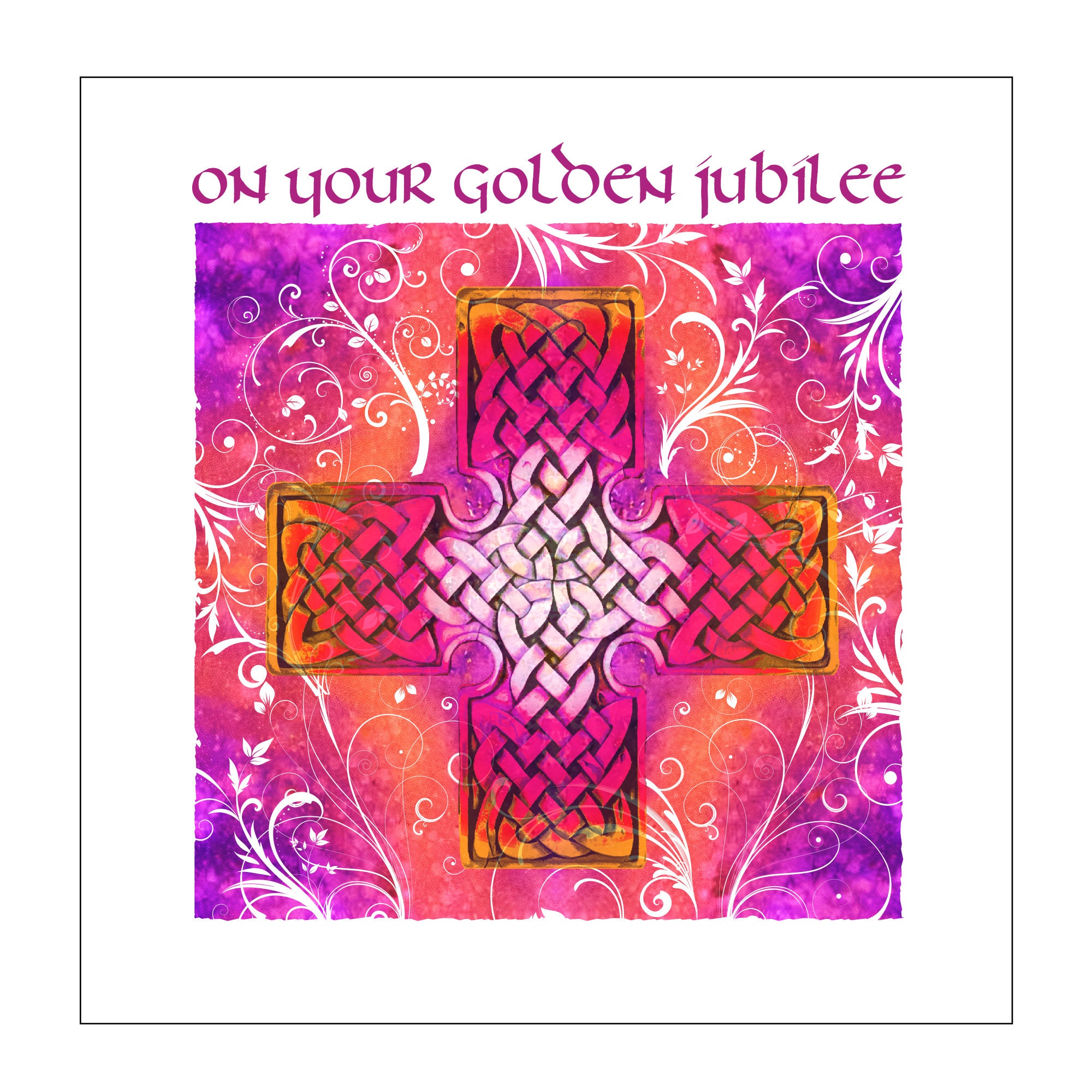 Golden Jubilee Card - Etsy