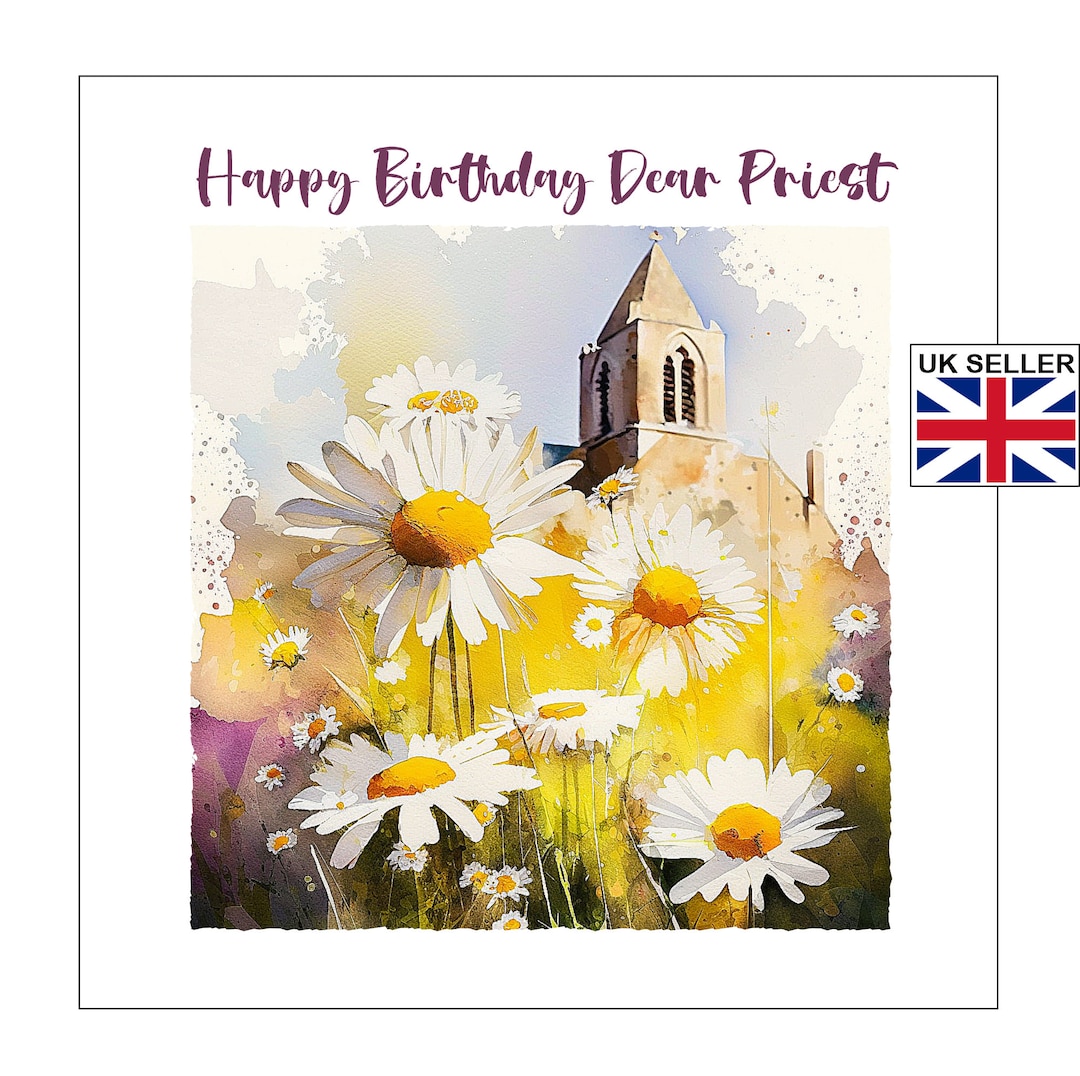 Priest Birthday Card | Birthday Card for a Priest - Etsy