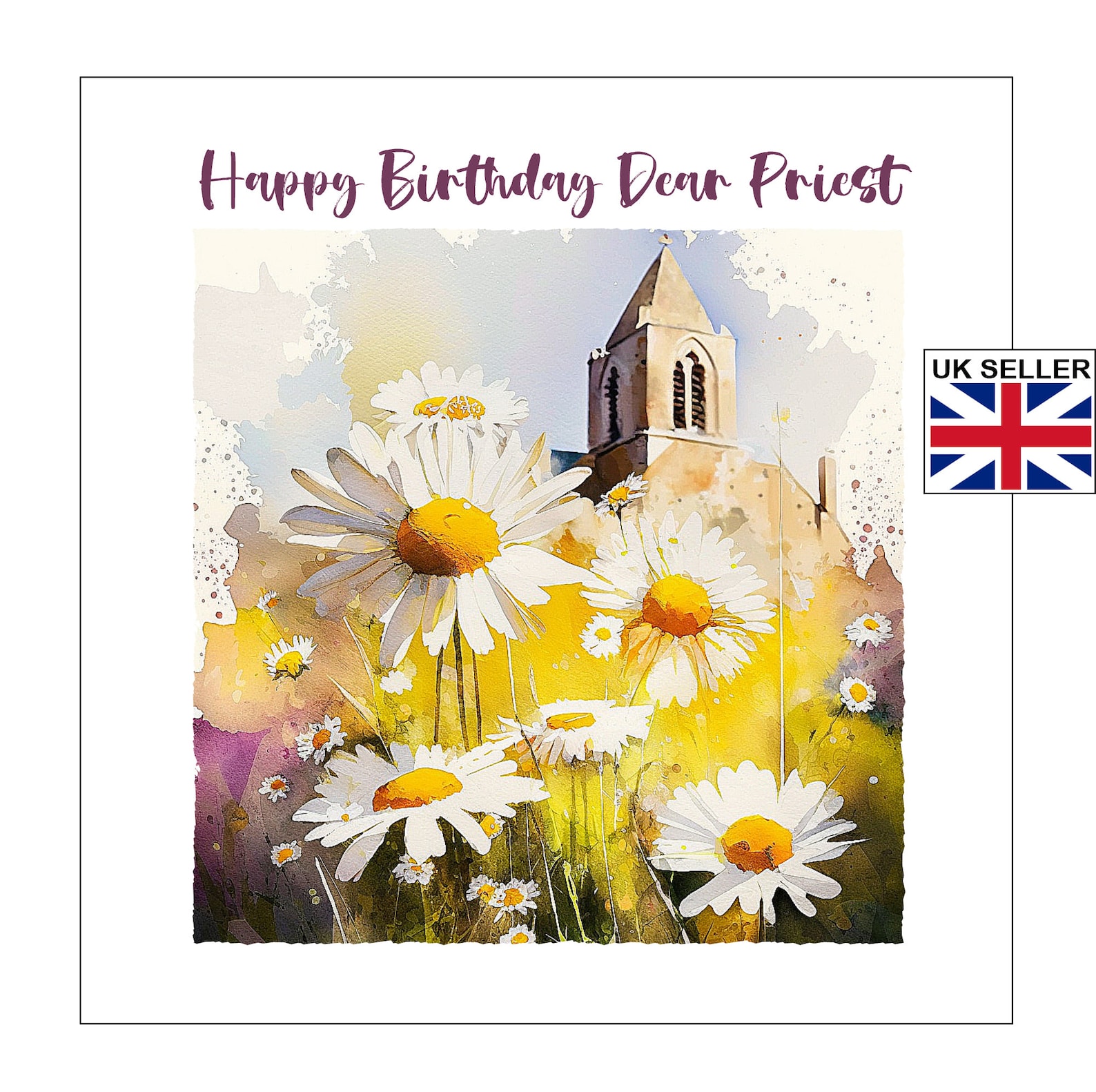 Priest Birthday Card | Birthday Card for a Priest - Etsy