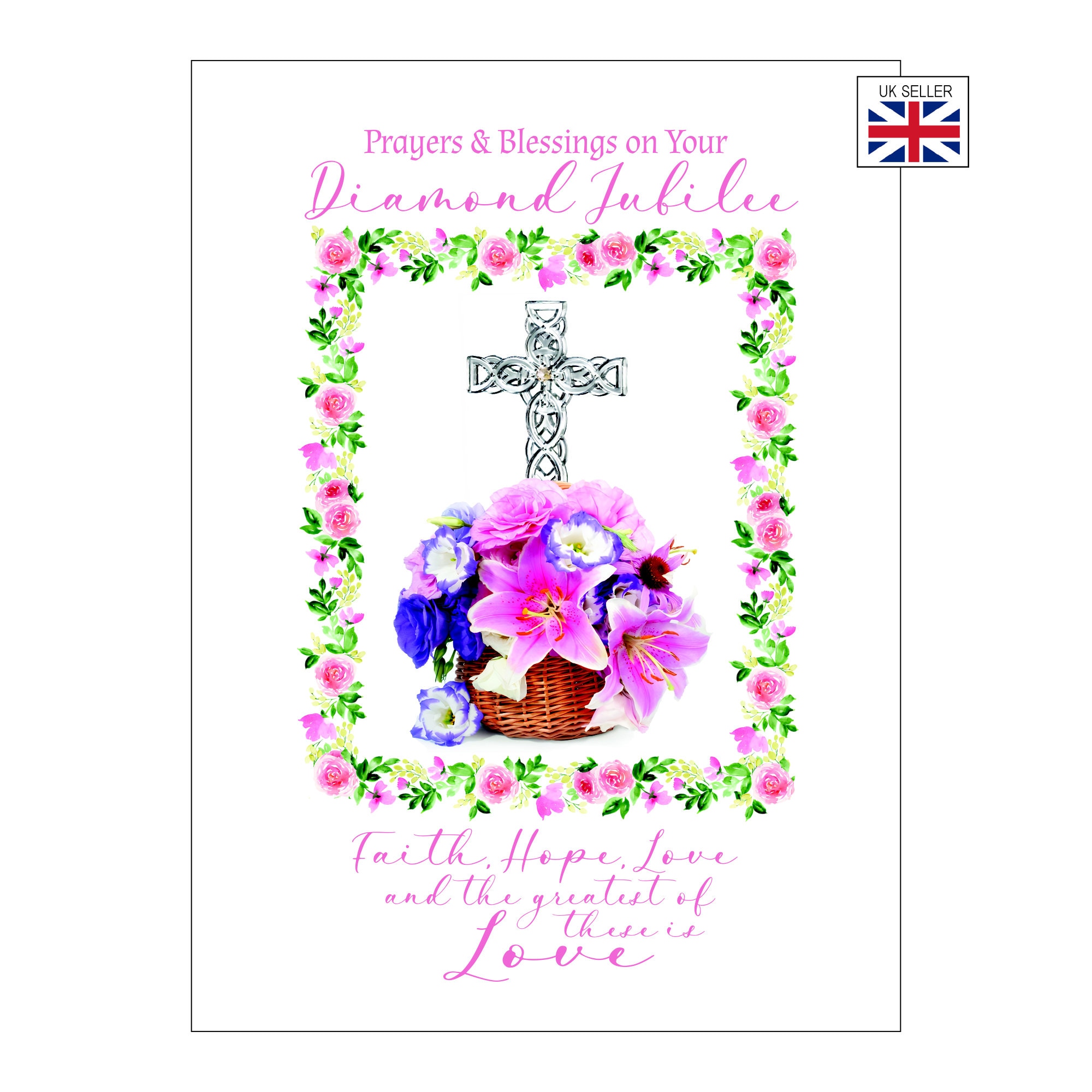 Diamond Jubilee Card for A Nun - Etsy
