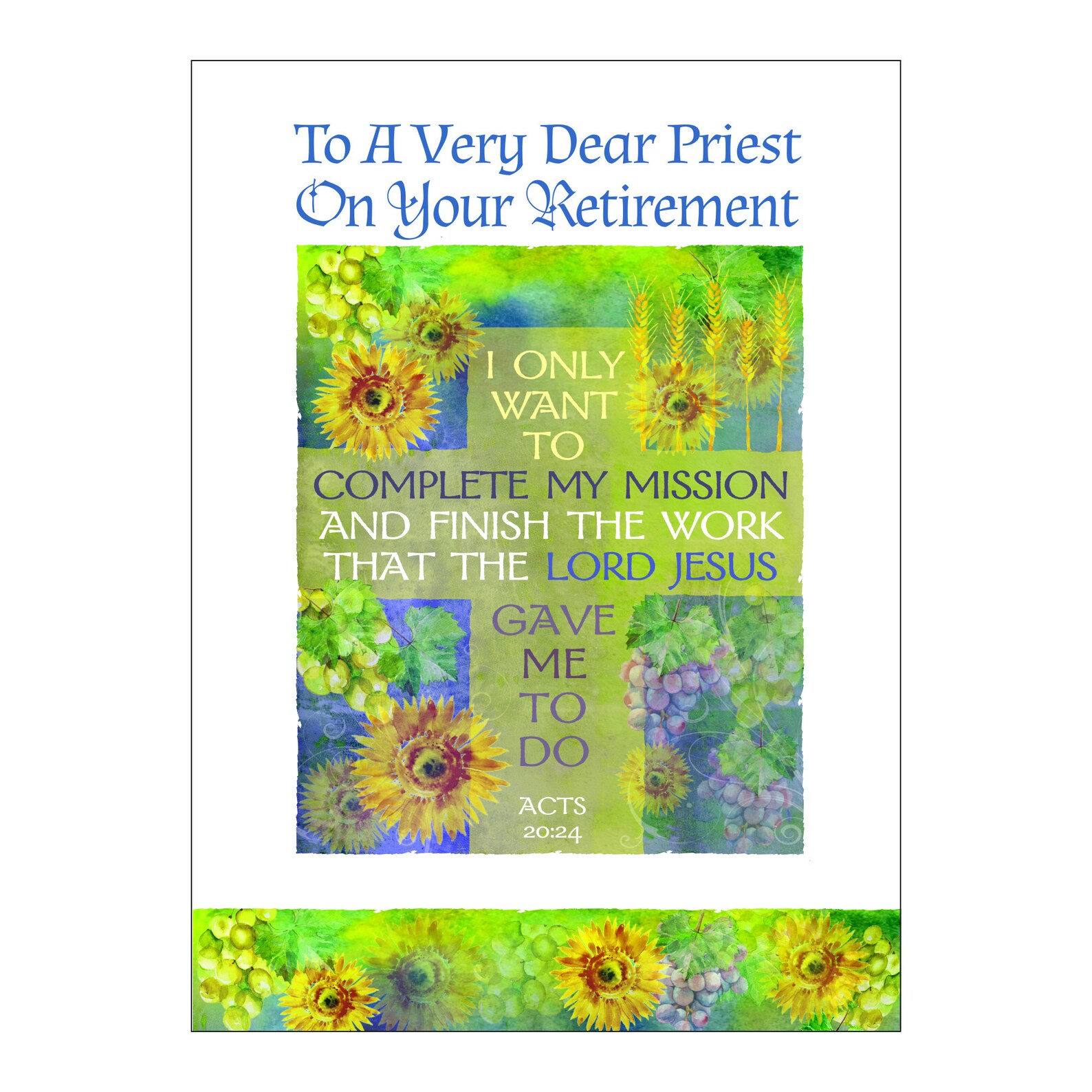 Priest Retirement Card | Retirement Card for A Well Loved Priest - Etsy UK