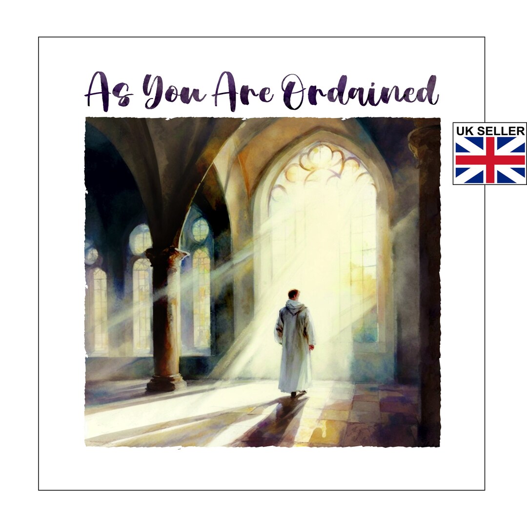Ordination Card | Priest Ordination Card | Ordination Card for Friend ...