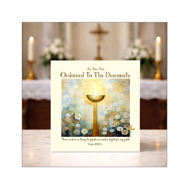 Ordination to the Diaconate Card – Catholic Deacon Ordination ...