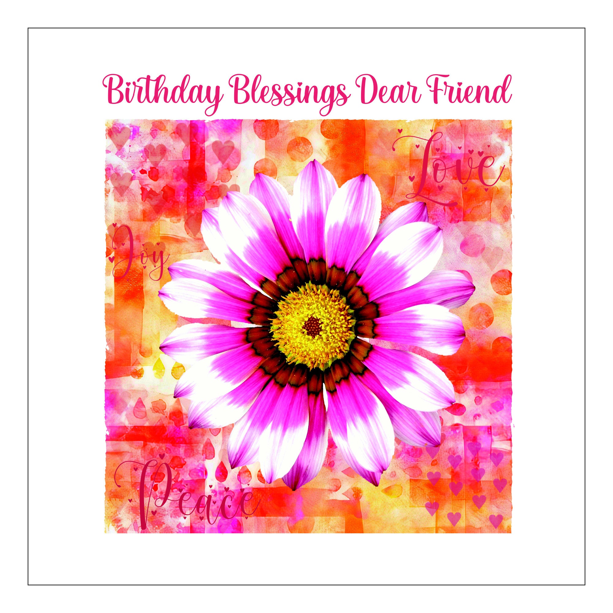 Christian Birthday Card For Friend Etsy Christian Birthday Card For Friend Etsy