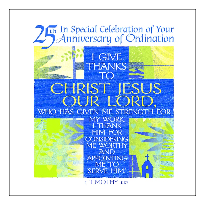 Priest 25th Anniversary of Ordination Card - Etsy