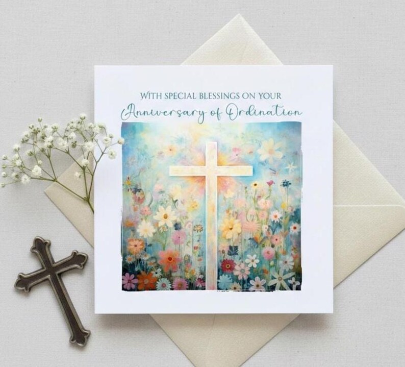 Priest Ordination Anniversary Card | Priesting Card for Ordained ...