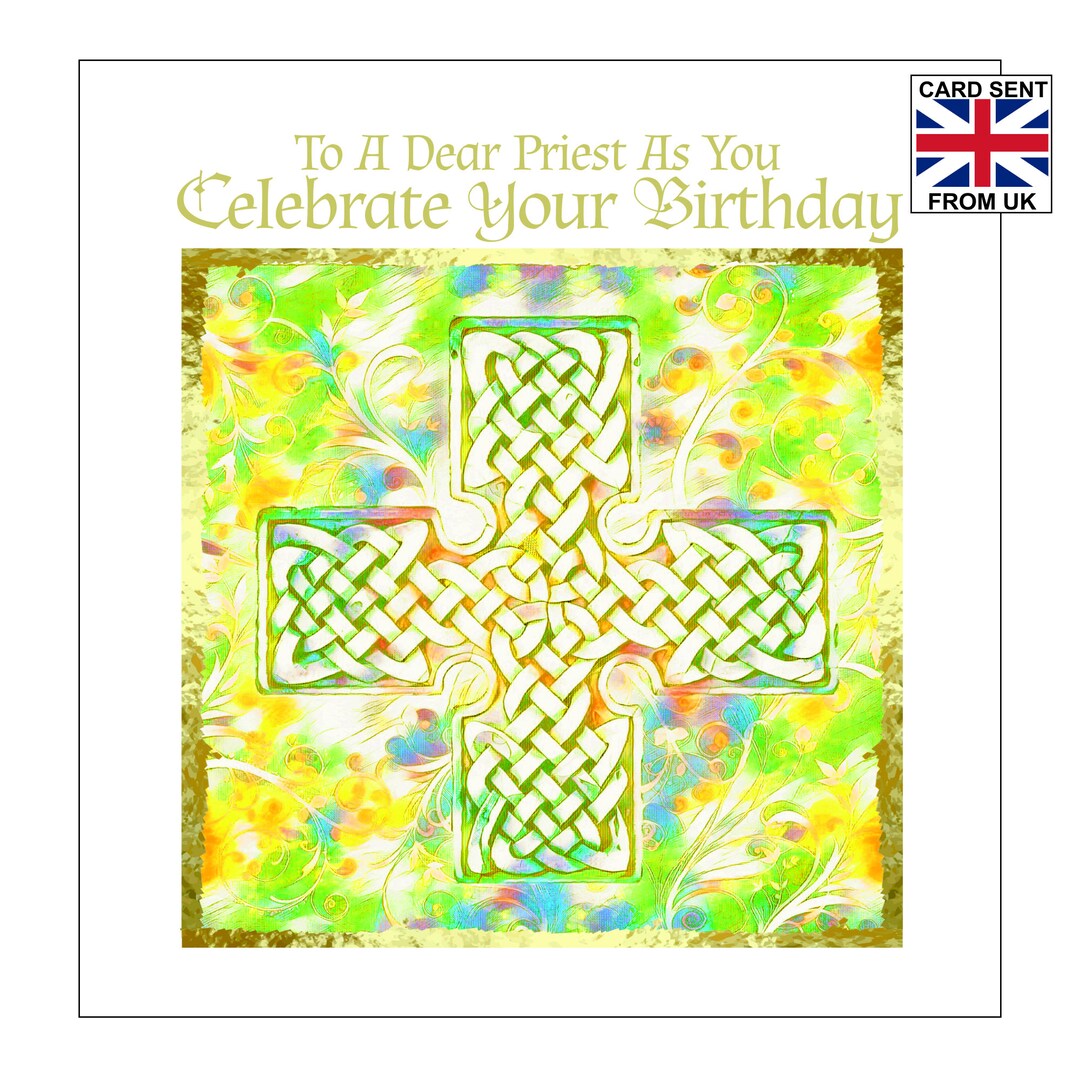 Priest Birthday Card - Etsy