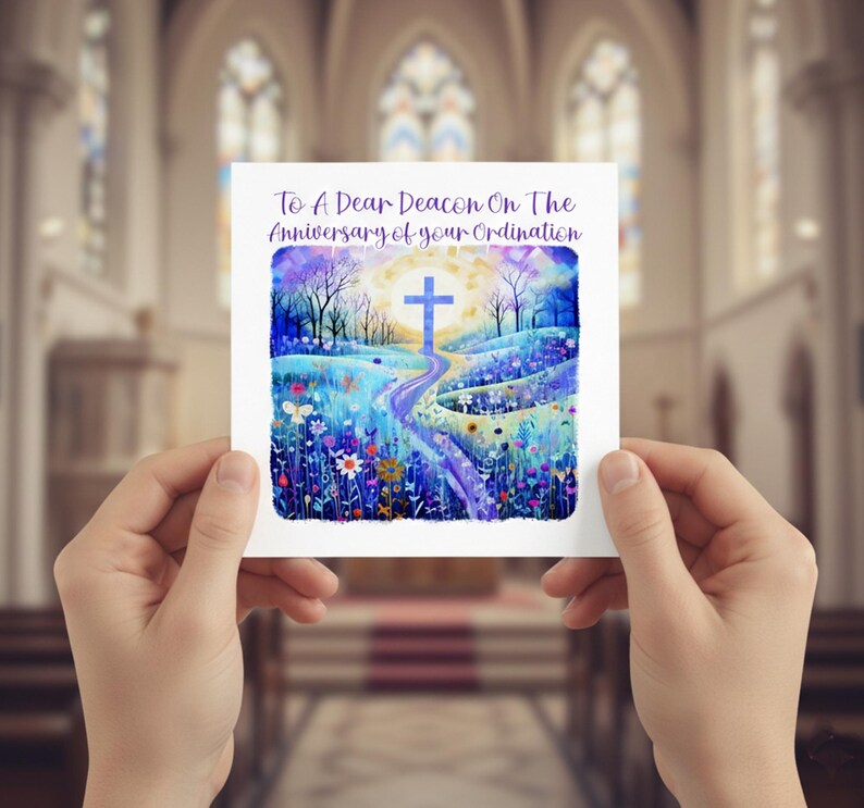 Deacon Anniversary Card | Ordination to Diaconate Congratulations - Etsy
