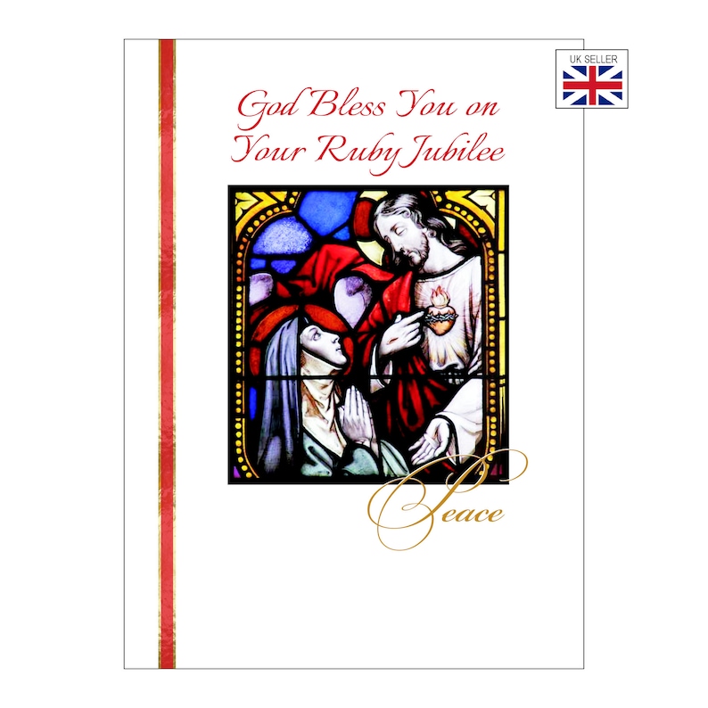 Ruby Jubilee Card for A Catholic Nun | Cards for Religious Sisters - Etsy