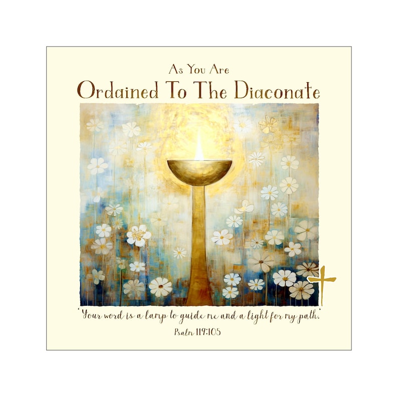 Ordination to the Diaconate Card – Catholic Deacon Ordination ...