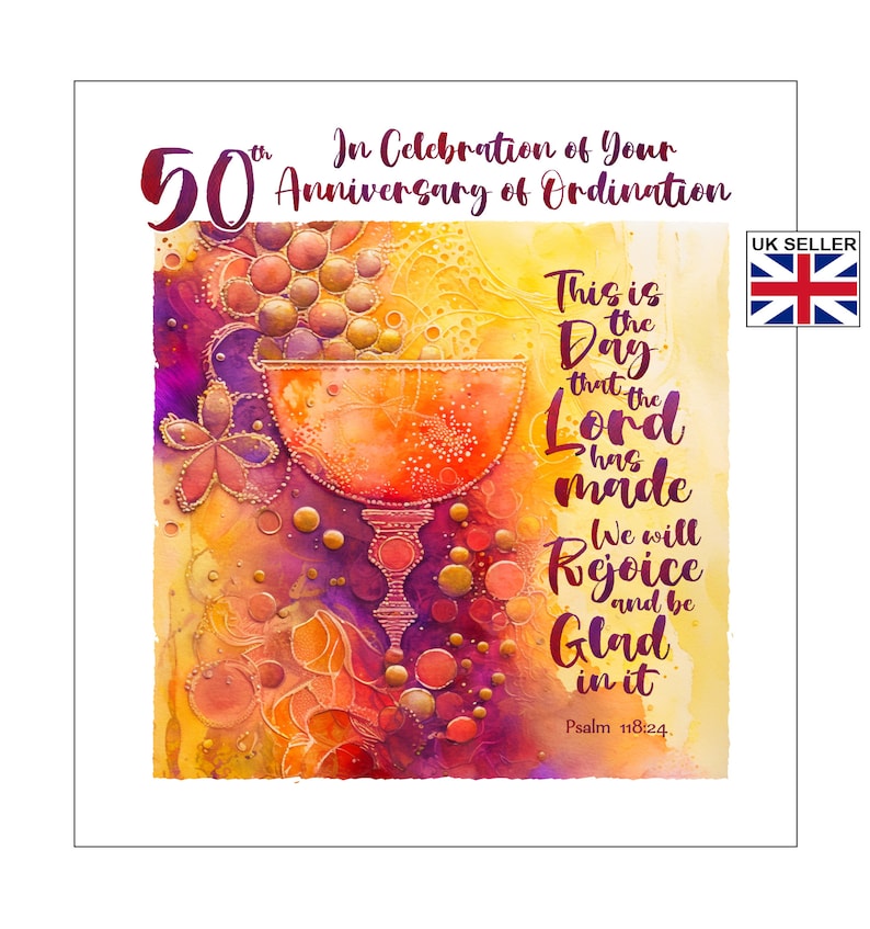 Priest Golden Anniversary of Ordination Card | 50th Anniversary of ...