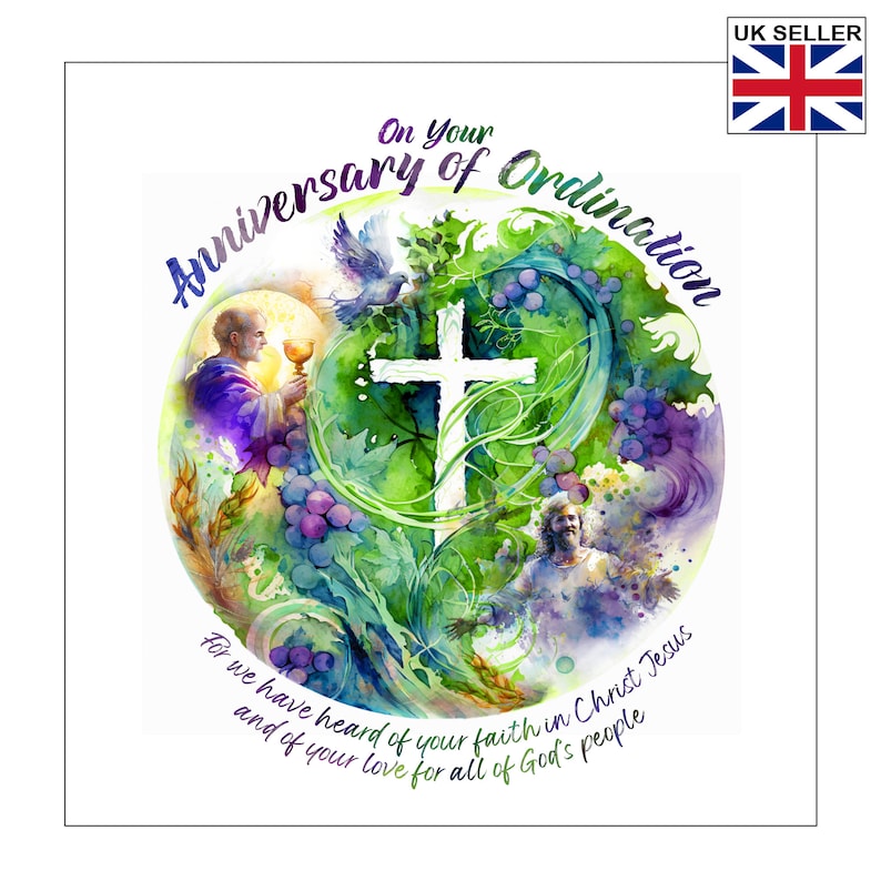 Ordination Anniversary Card | Priest Ordination Anniversary Card - Etsy