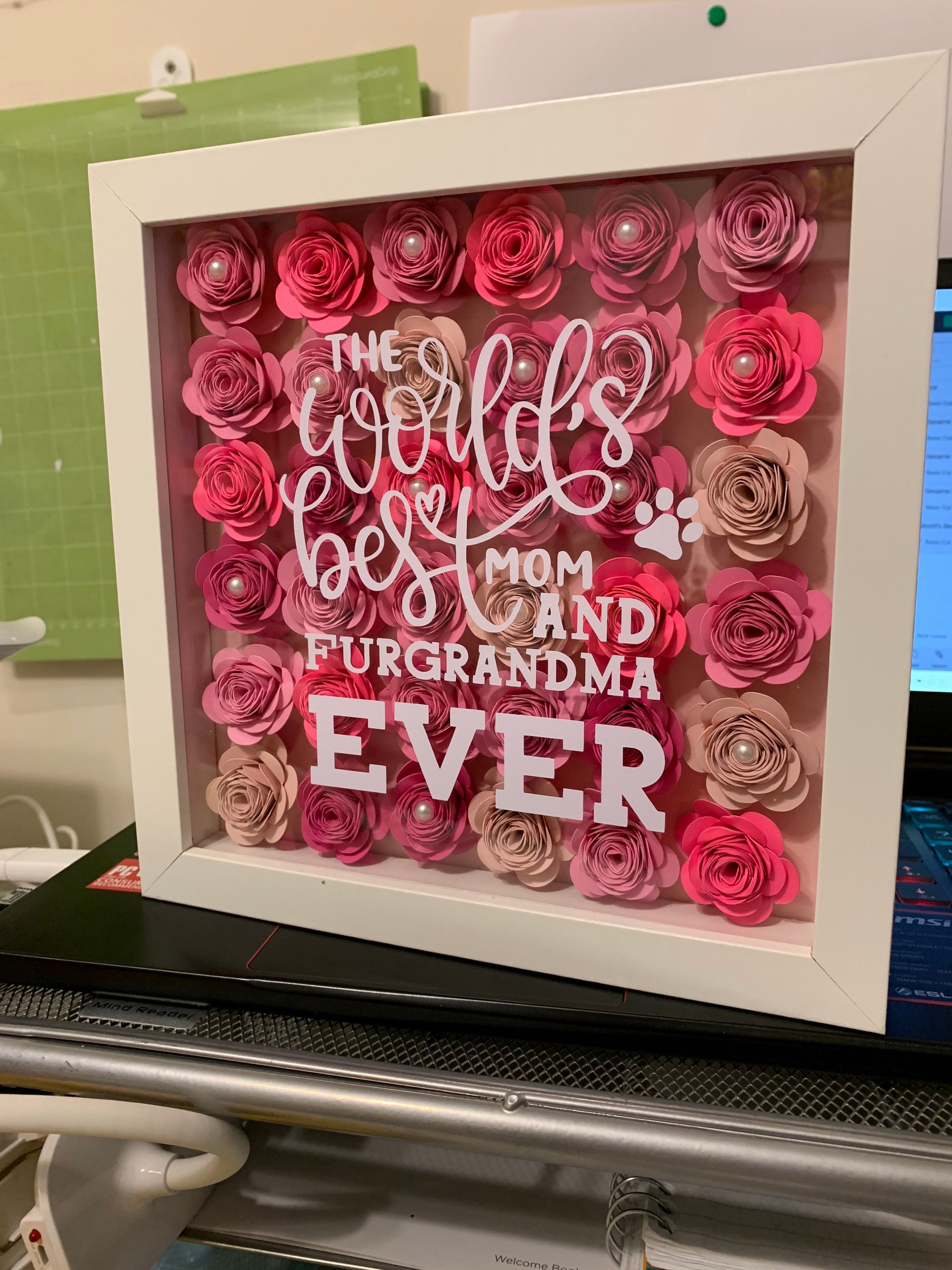 Rose Shadow Box - Etsy