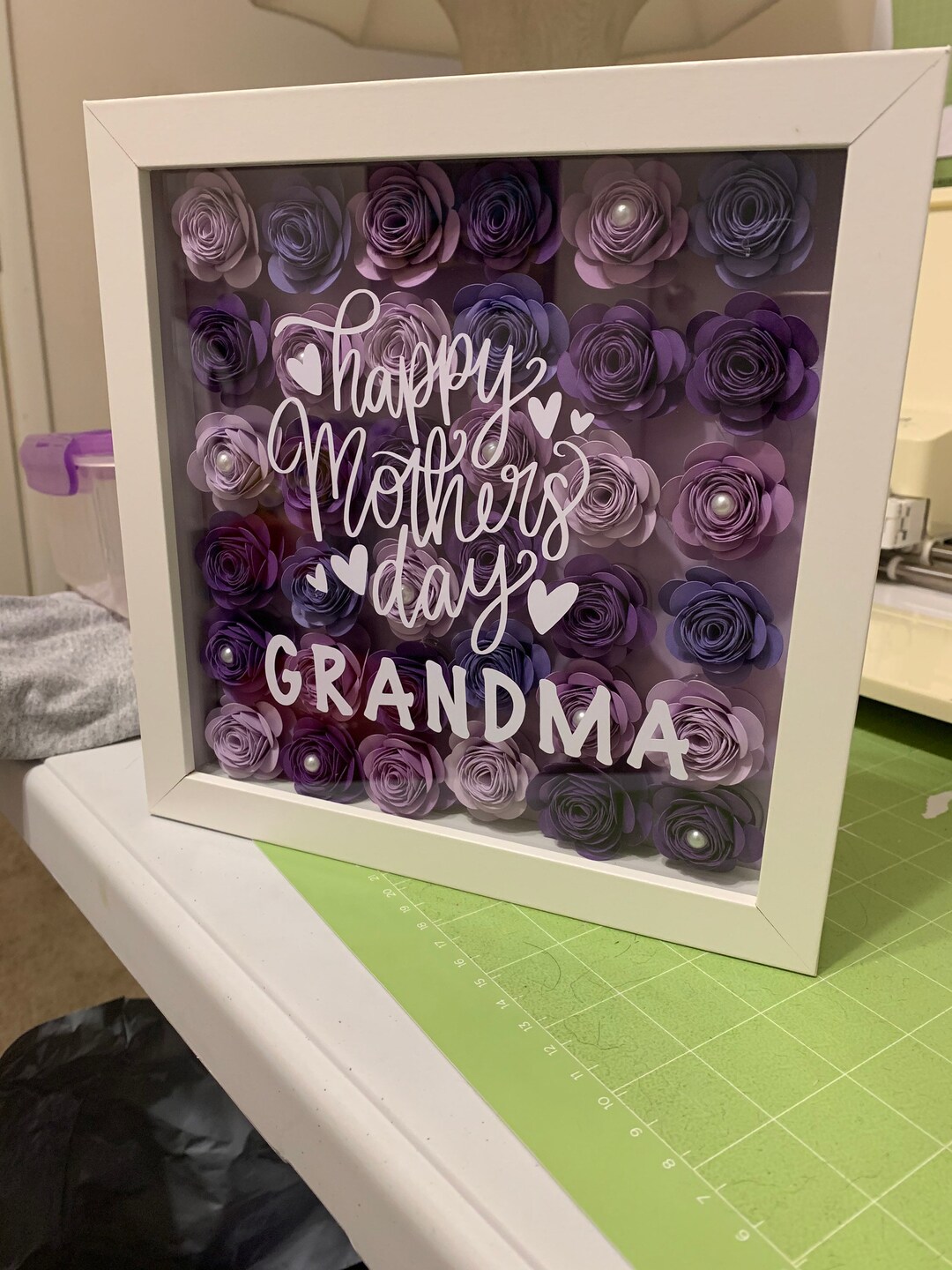 Rose Shadow Box - Etsy